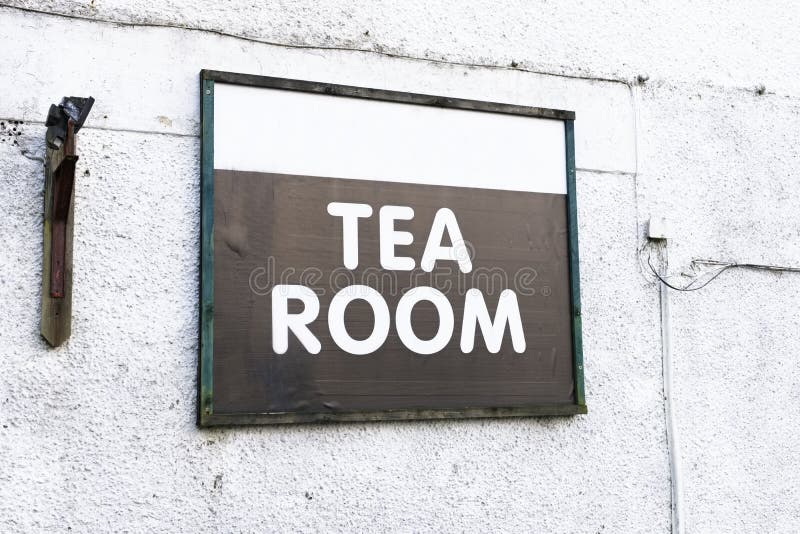 Tea room sign stock image. Image of panel, information - 49629827