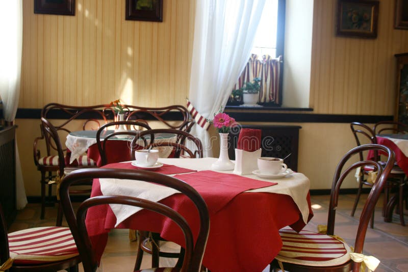 Tea-room interior stock image. Image of brown, living - 10549707