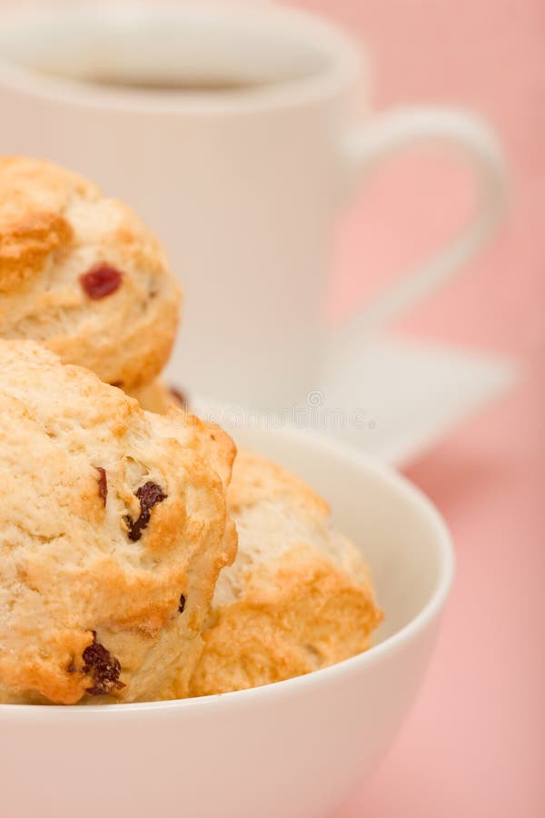 Scones and tea stock image. Image of cream, devonshire - 3754343