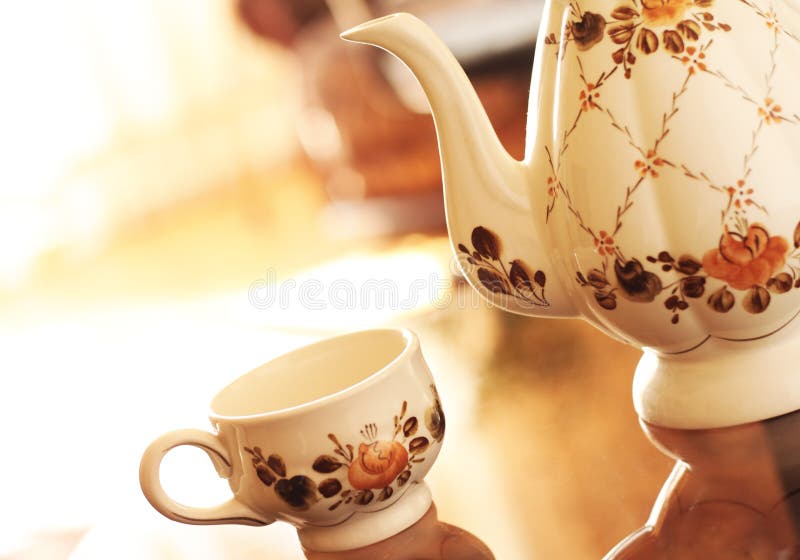 Tea service stock photo. Image of pottery, beverage, lifestyle - 14707366