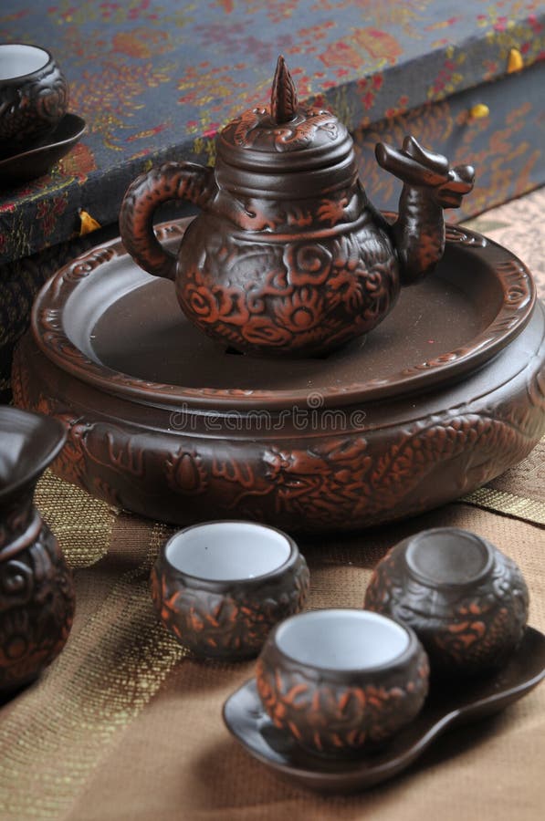 Tea service stock photo. Image of chinese, teapot, china - 7650610