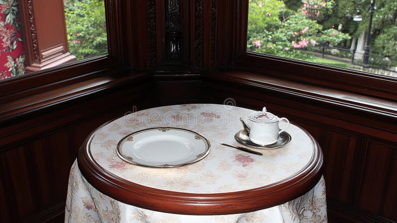Tea Service, Victorian Room, Garden View, Afternoon Tea Stock Image ...