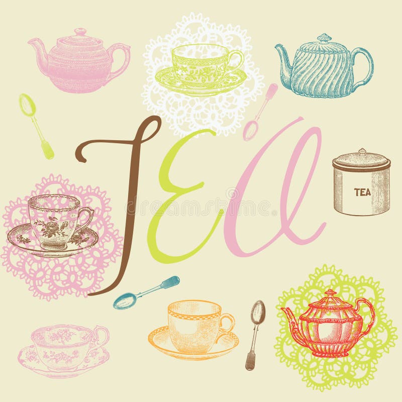 Afternoon Tea Stock Illustrations – 32,332 Afternoon Tea Stock ...