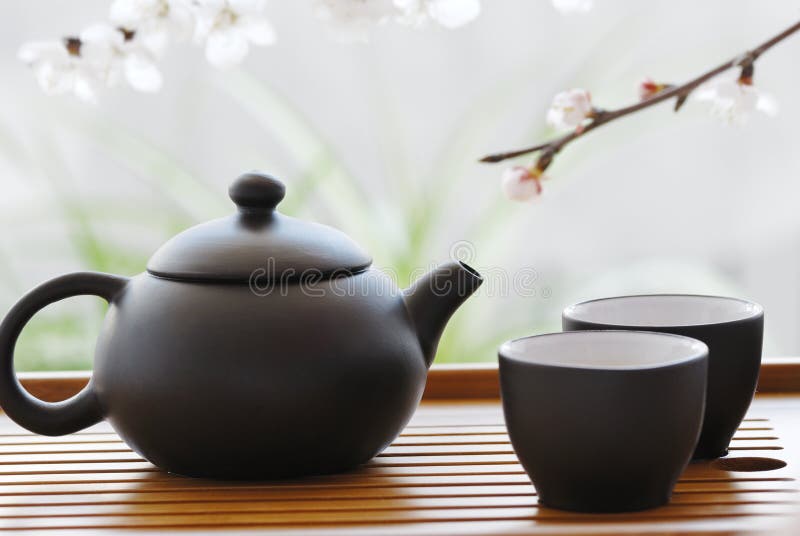 Asian zen tea and snack stock photo. Image of japanese - 502964
