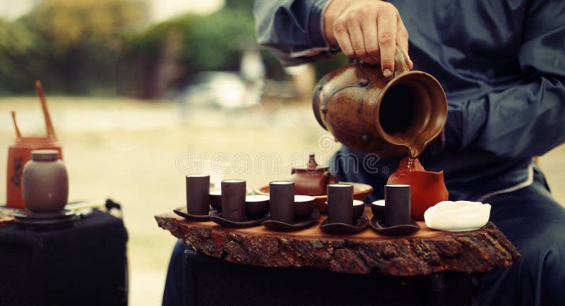 Tea Set for Tea Ceremony. Tea Ritual. Stock Photo - Image of meditative ...