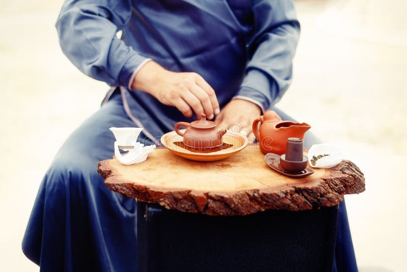 Tea Set for Tea Ceremony. Tea Ritual. Stock Image - Image of fresh ...