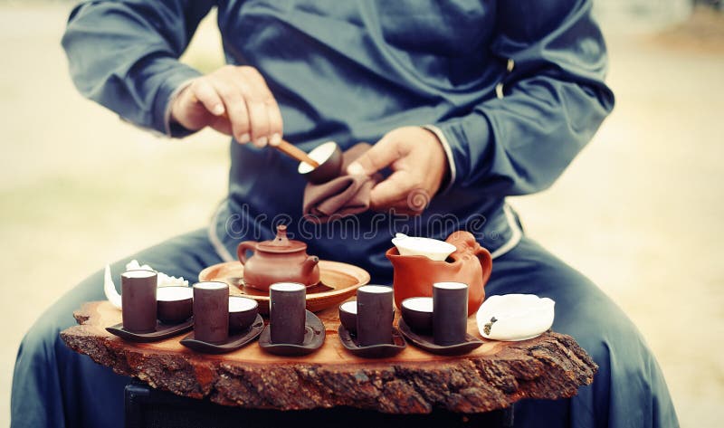 Tea Set for Tea Ceremony. Tea Ritual. Stock Photo - Image of gourmet ...
