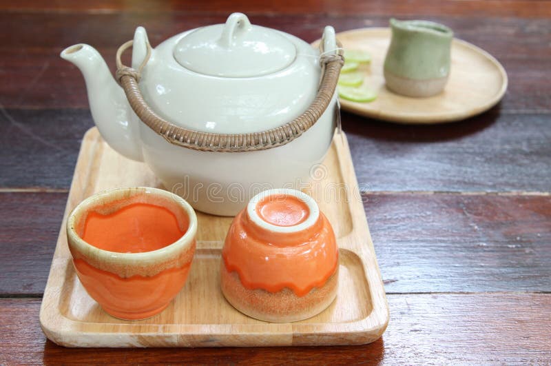 Tea set stock photo. Image of brewed, glossy, handle - 81396504