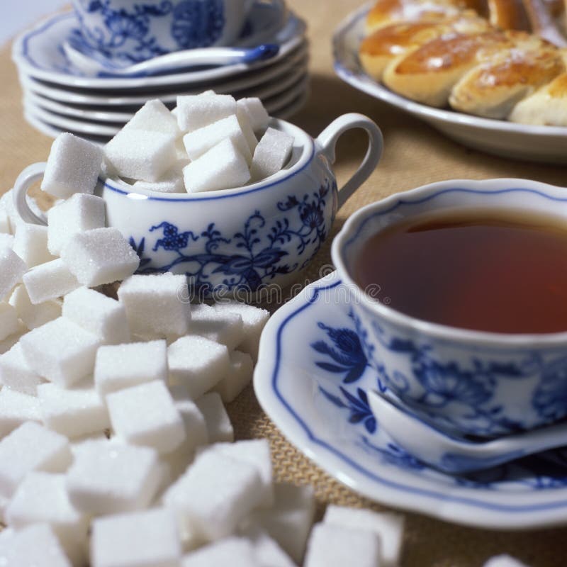 Tea set with pastry stock photo. Image of nutrition - 238103956