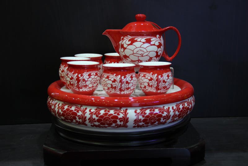 Tea set stock photo. Image of collection, pattern, design - 43745644