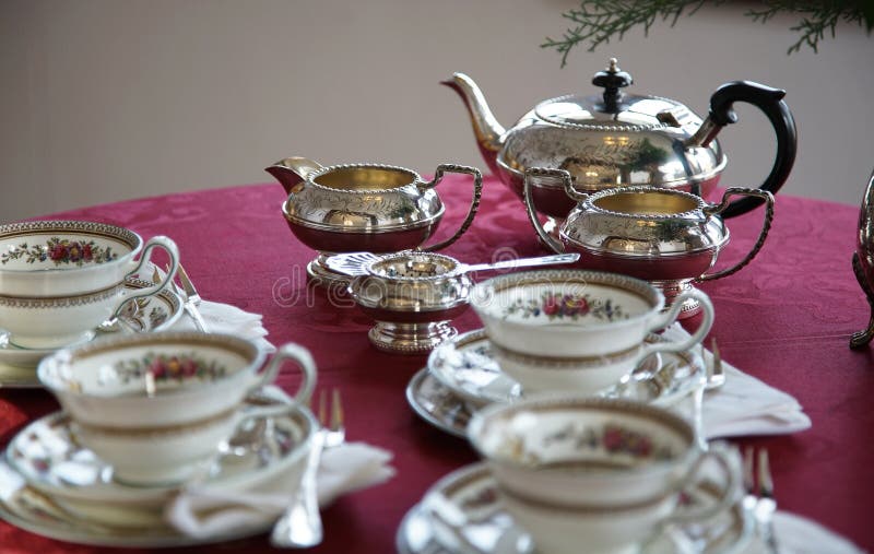 Tea set stock image. Image of meal, pink, dessert, tableware - 324859343