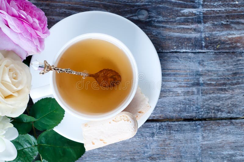 Tea in the Shabby Chic Style Stock Photo - Image of beautiful, ornate ...