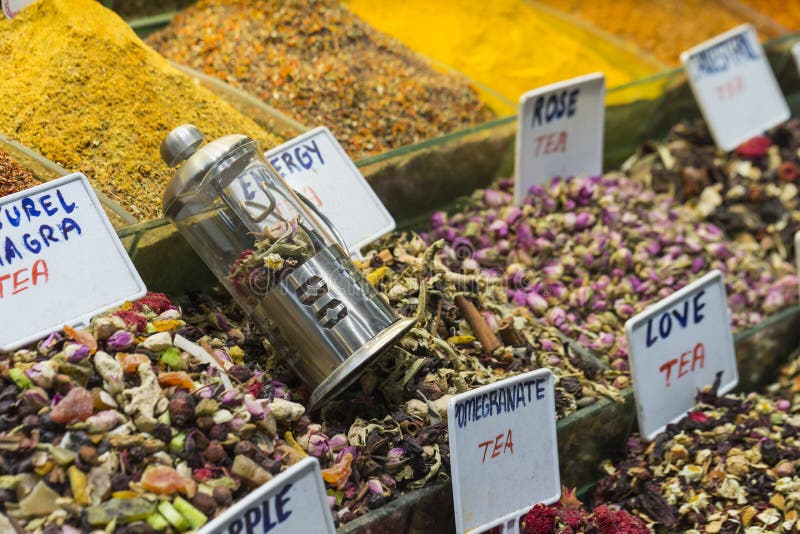 Tea Shop in Grand Bazaar, Istanbul, Turkey. Stock Image - Image of ...