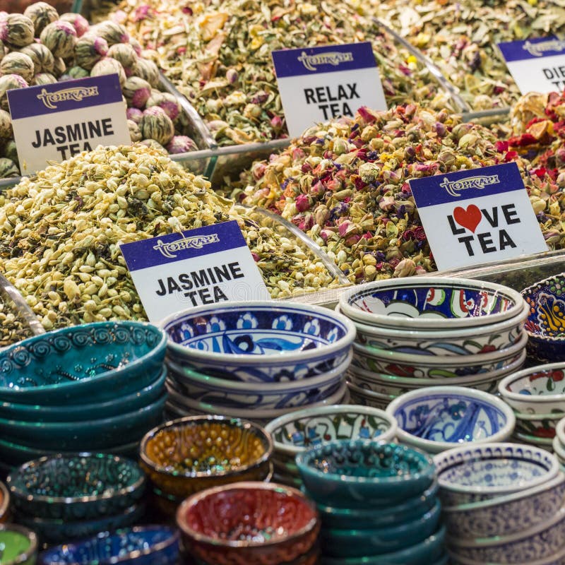 Tea Shop in Grand Bazaar, Istanbul, Turkey. Editorial Stock Image ...