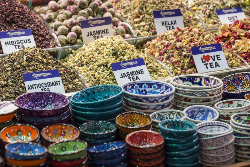 Tea Shop in Grand Bazaar, Istanbul, Turkey. Editorial Stock Image ...