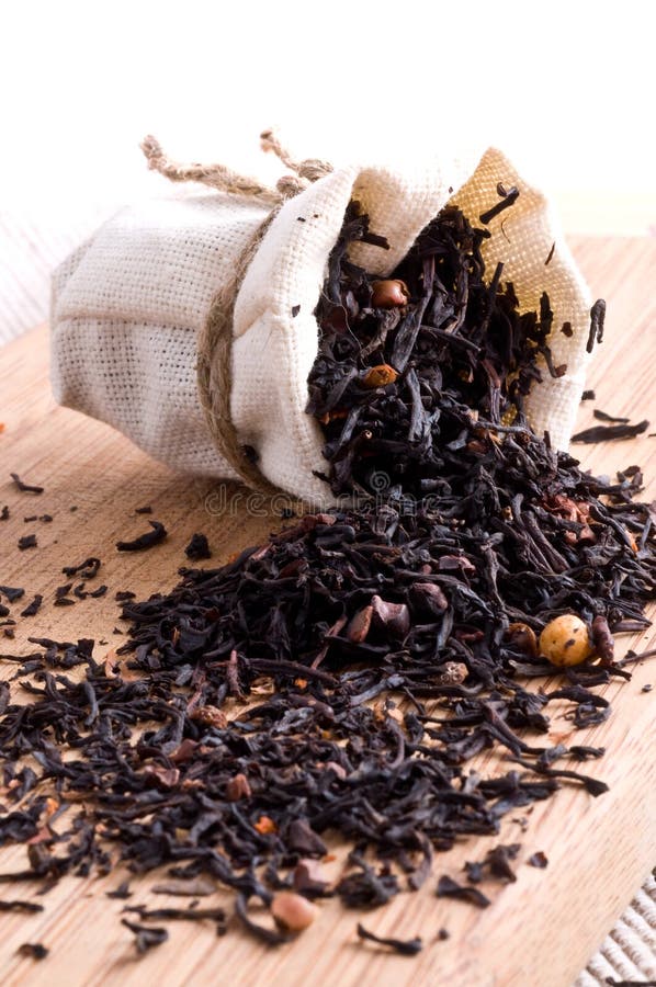 Tea in small sack stock photo. Image of heap, granule - 7914496