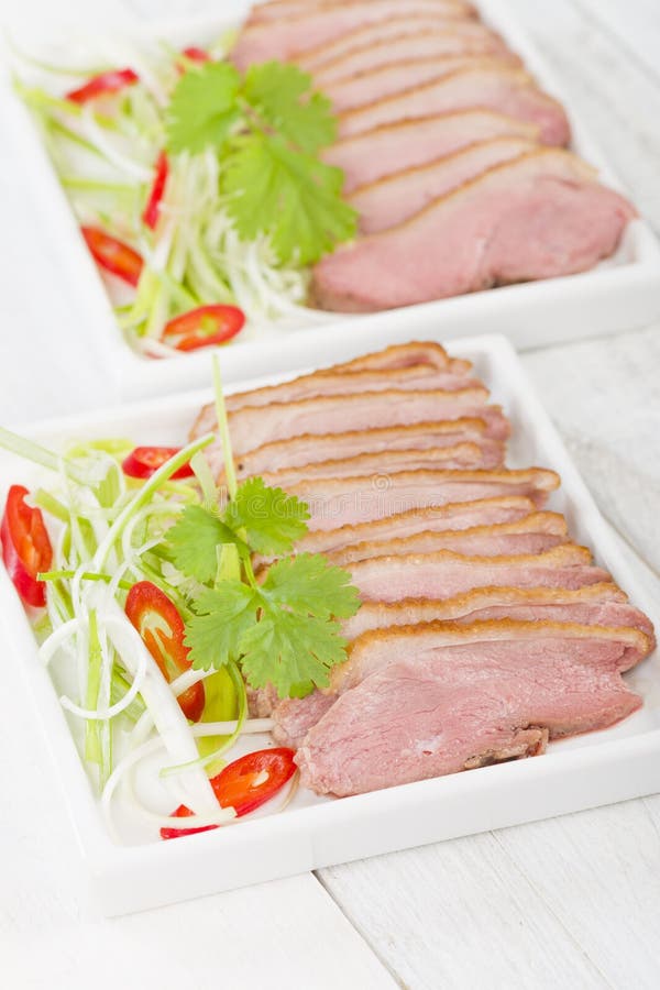 Tea Smoked Duck stock image. Image of serving, dish, oriental - 35623489