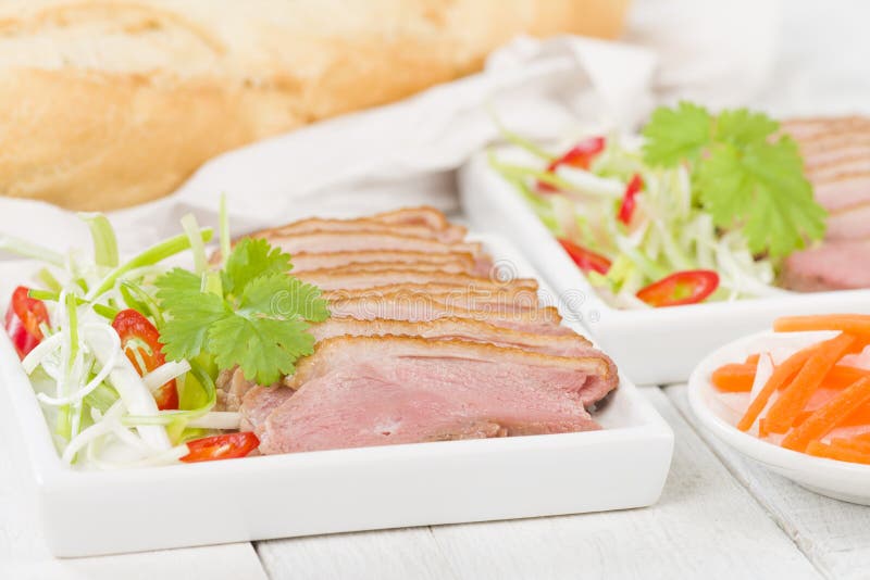 Tea Smoked Duck stock photo. Image of chinese, food, cilantro - 35623606