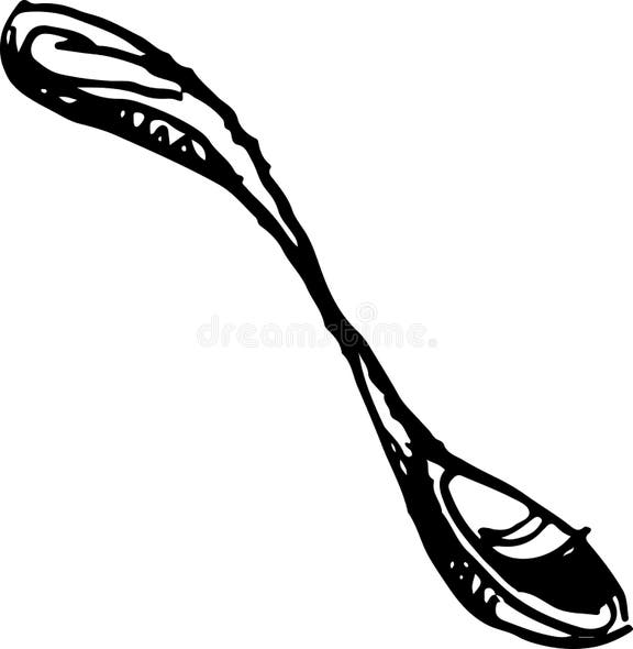 Tea Spoon. Vector Illustration Stock Vector - Illustration of ...