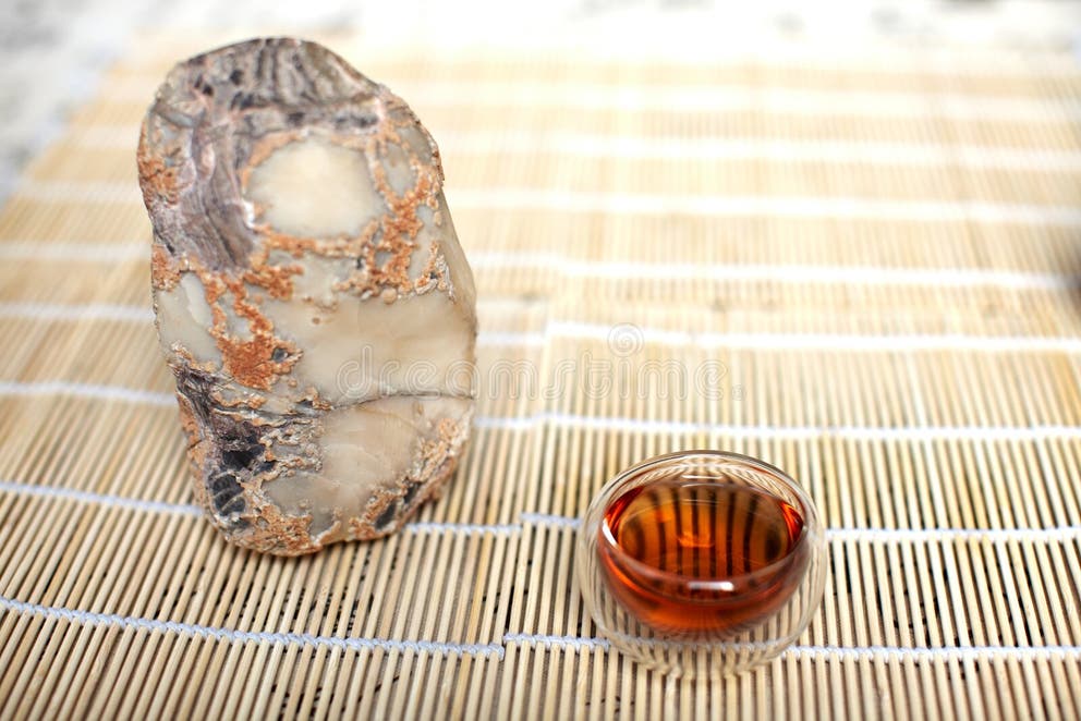 Tea and stone stock image. Image of antique, retro, bloom - 35634527