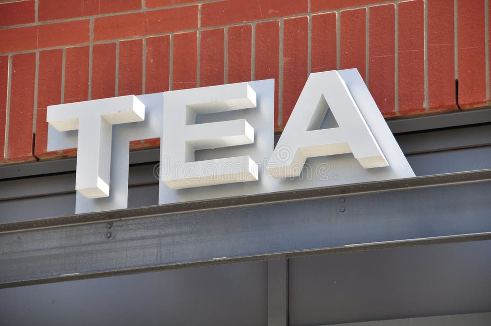 Tea store signage stock image. Image of chain, signpost - 25384113