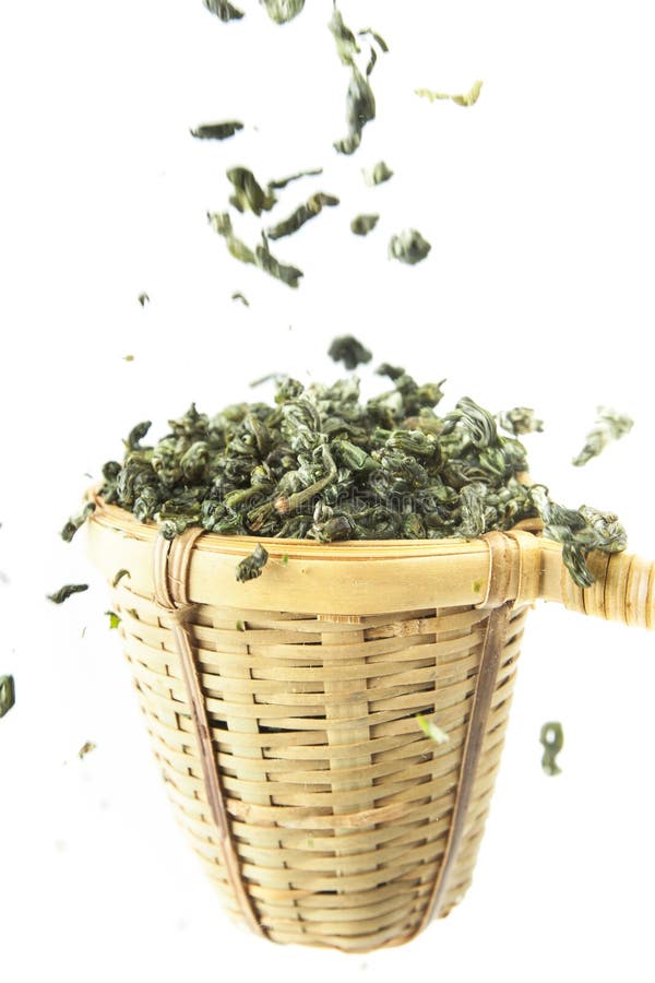 Tea Strainer with Green Tea Stock Photo - Image of food, industry: 28148330