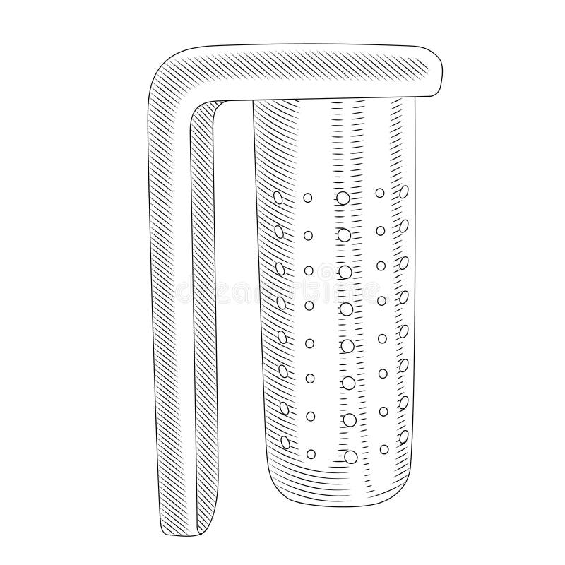 Tea strainer with handle stock vector. Illustration of holes - 241386662