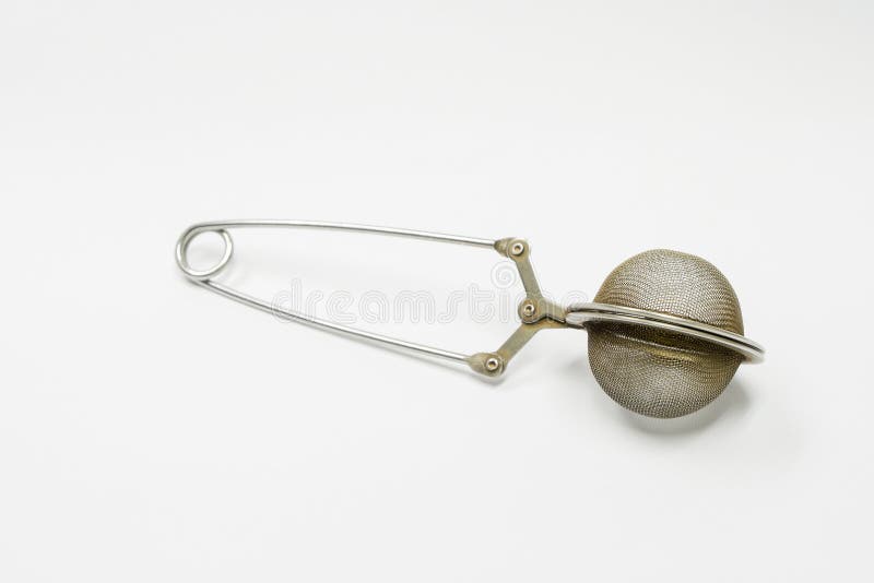 Tea Strainer Spring Mesh Ball Enclosure of Old Stock Photo - Image of ...