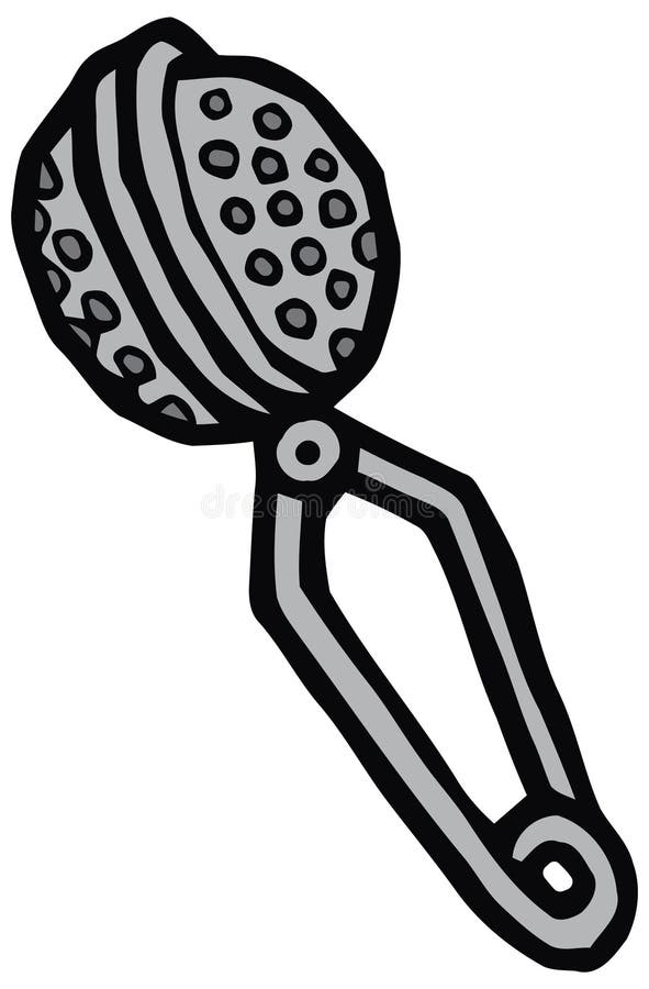 Tea Strainer Vector Drawing Stock Vector - Illustration of isolated ...