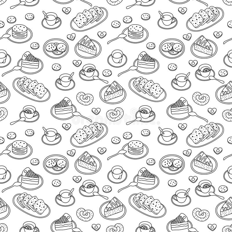 Dessert Bakery Alphabet Font. Uppercase and Lowercase Dessert Letters ...