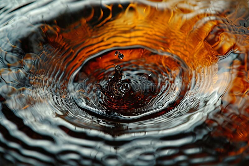 Tea Swirls: a Dance of Chaos Stock Illustration - Illustration of ...