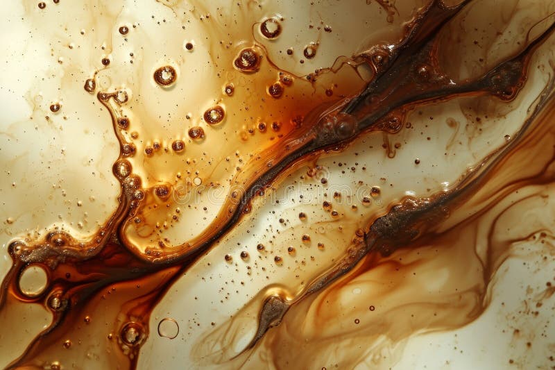 Tea Swirls: a Dance of Chaos Stock Illustration - Illustration of ...