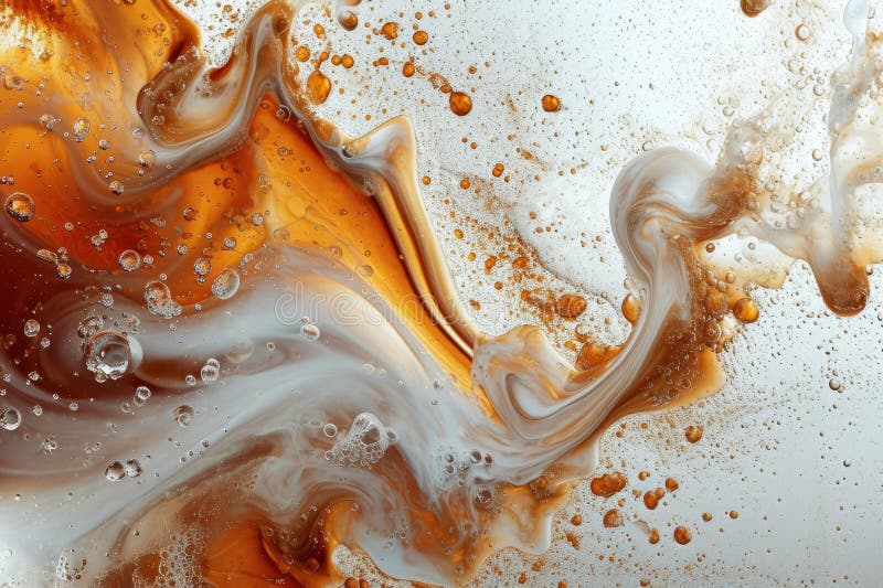 Tea Swirls: a Dance of Chaos Stock Illustration - Illustration of life ...