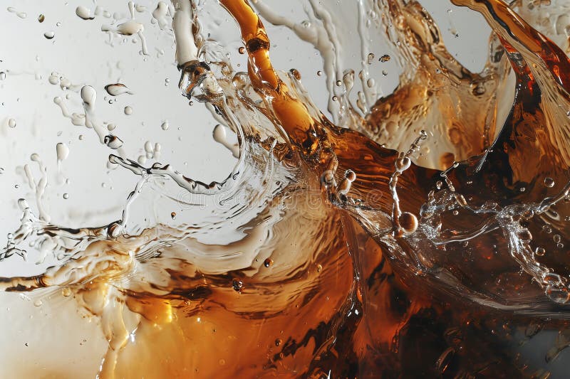 Tea Swirls: a Dance of Chaos Stock Illustration - Illustration of ...