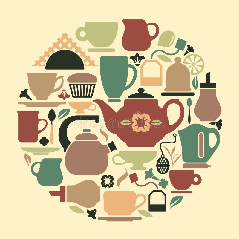 Tea symbol stock illustration. Illustration of design - 38346194