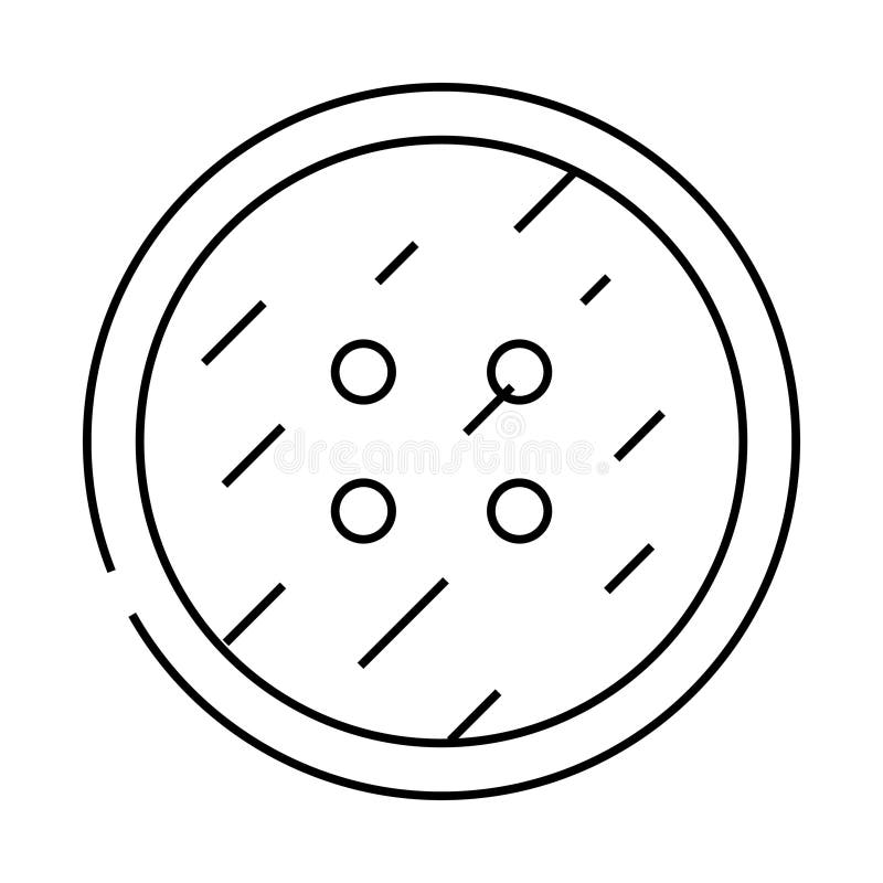 Tea Table Top View Line Icon Vector Illustration Stock Vector ...