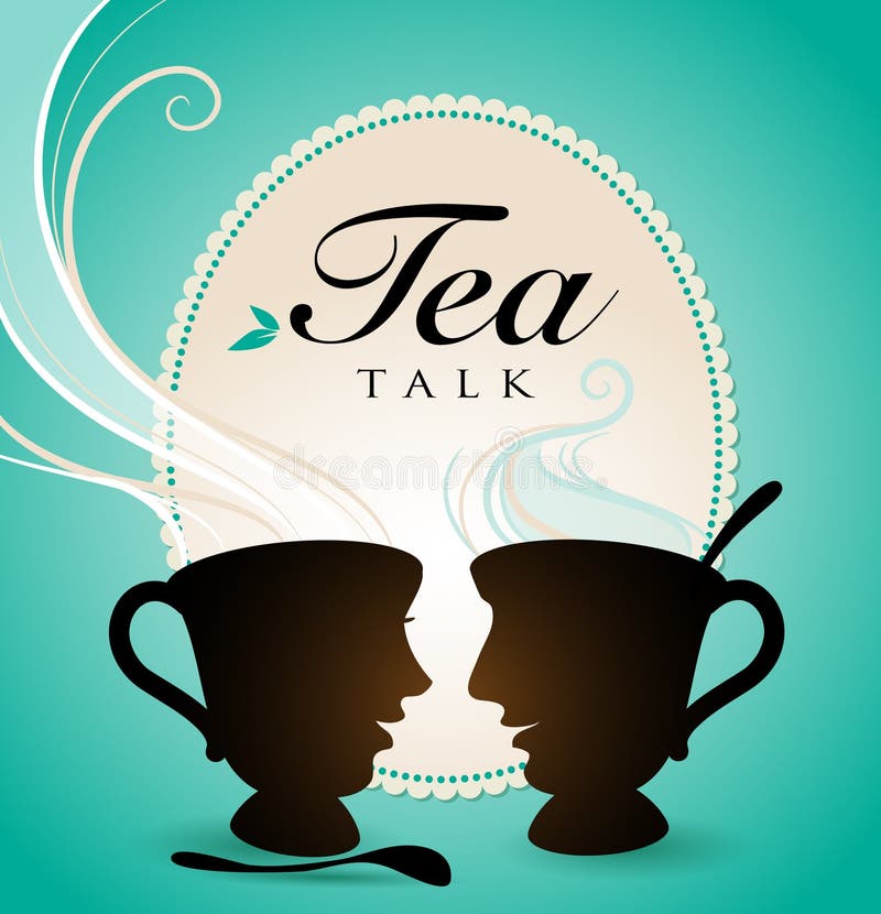 Tea Talk stock vector. Illustration of company, talk - 21385773