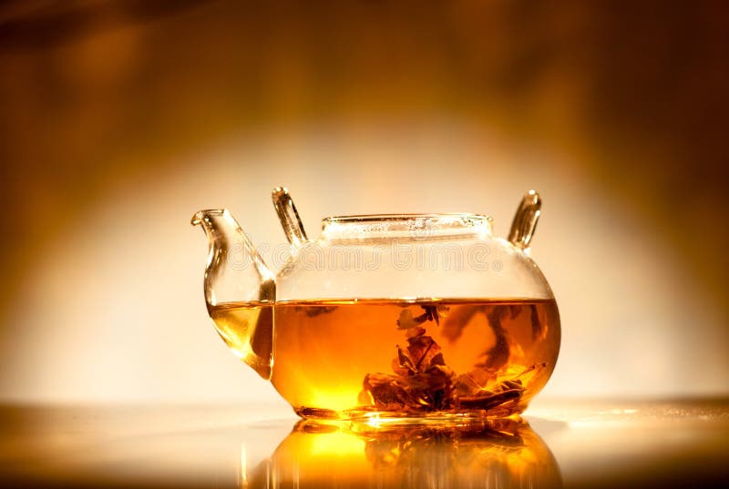 Tea in teapot stock image. Image of health, traditional - 14409633