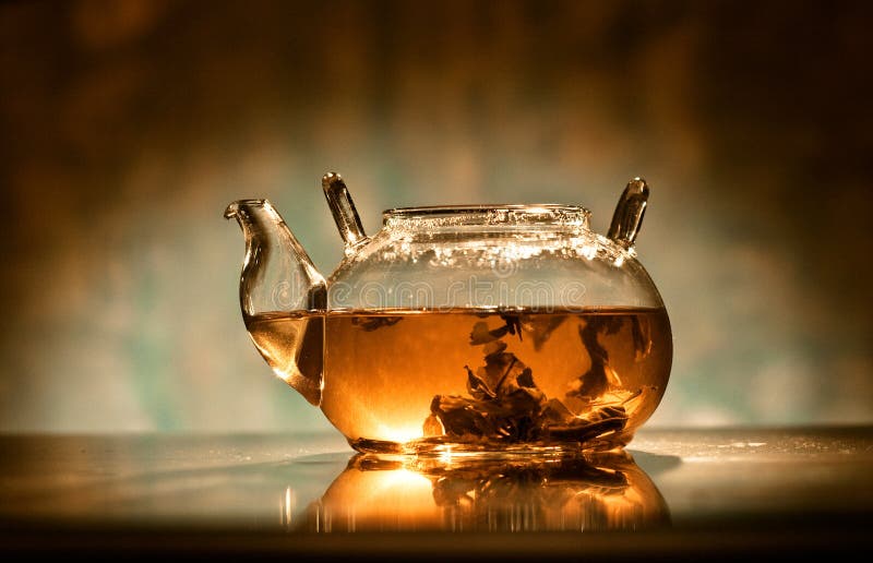 Tea in teapot stock photo. Image of evening, healthy - 14449808