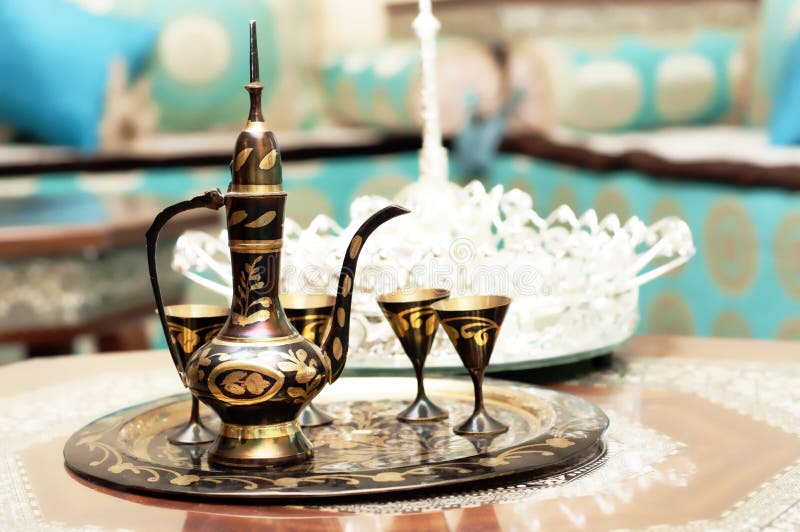 Green tea, arabic stock photo. Image of food, bedouin - 107887848