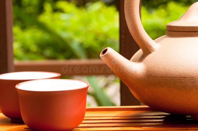 Chinese tea stock image. Image of clay, black, detoxify - 32193091