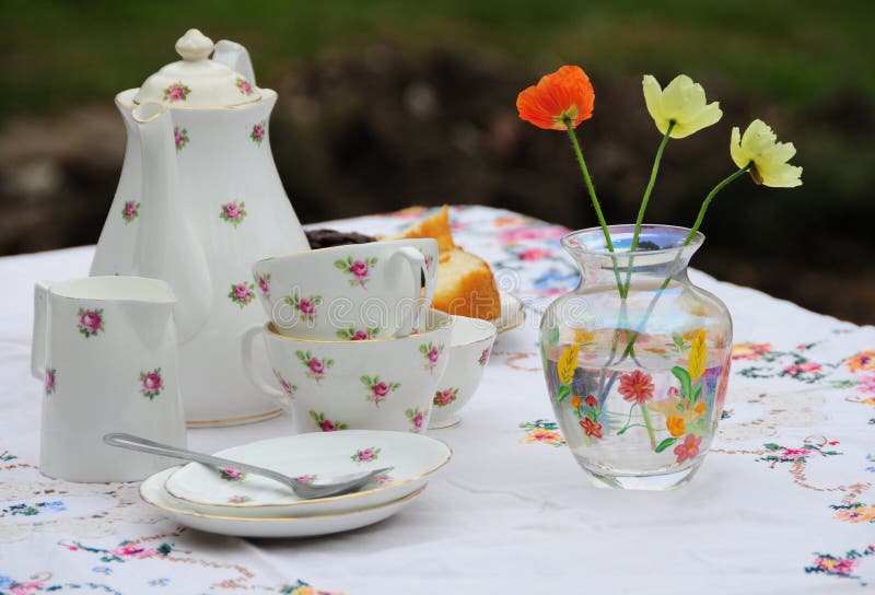 Tea time stock image. Image of flowers, time, teatime - 14779263