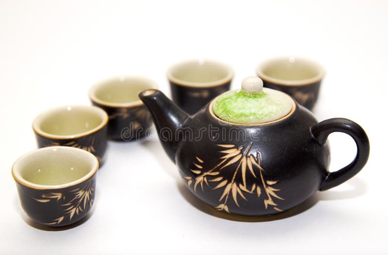China Tea Set stock photo. Image of cups, greentea, china - 100716