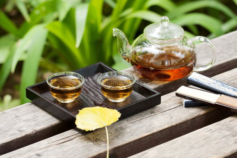 Tea time stock photo. Image of nature, wood, lifestyle - 26382662