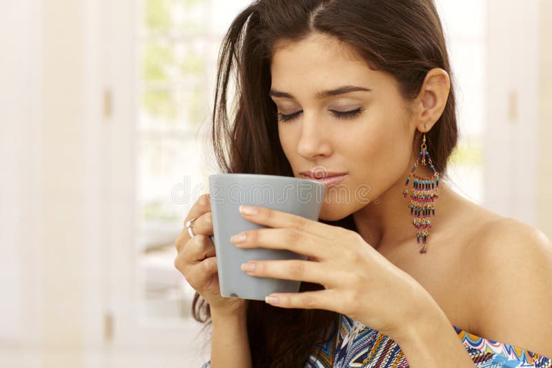 Tea time stock image. Image of beautiful, american, holding - 38224769