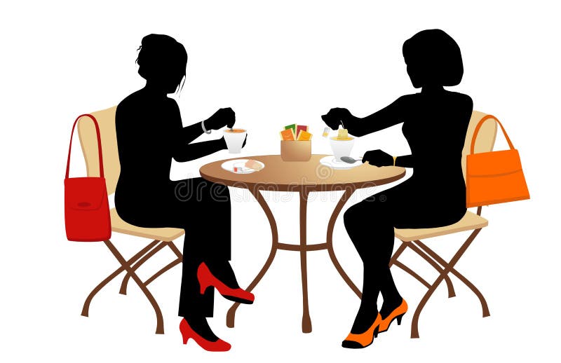 Tea time gossip stock vector. Illustration of secret - 23518242