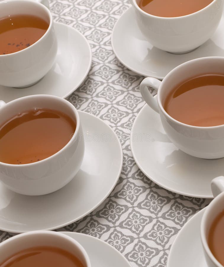 Tea Cup Saucer Pot stock photo. Image of beverage, orange - 2112282