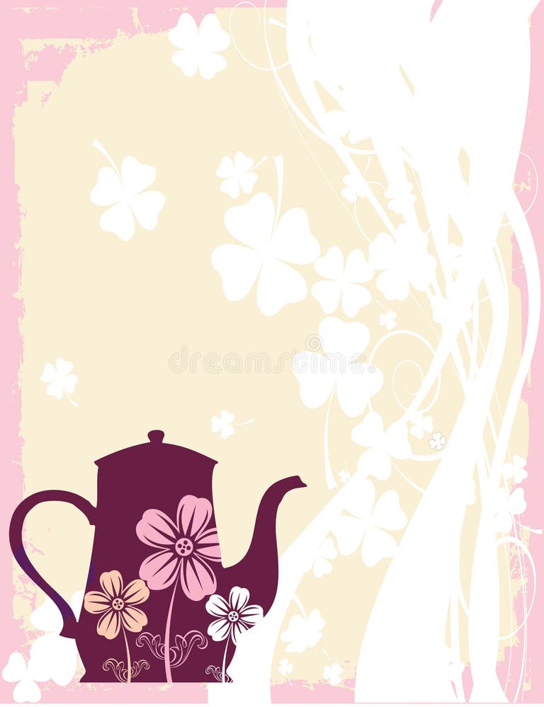Lovely Pink Tea Time Background Stock Illustrations – 38 Lovely Pink ...