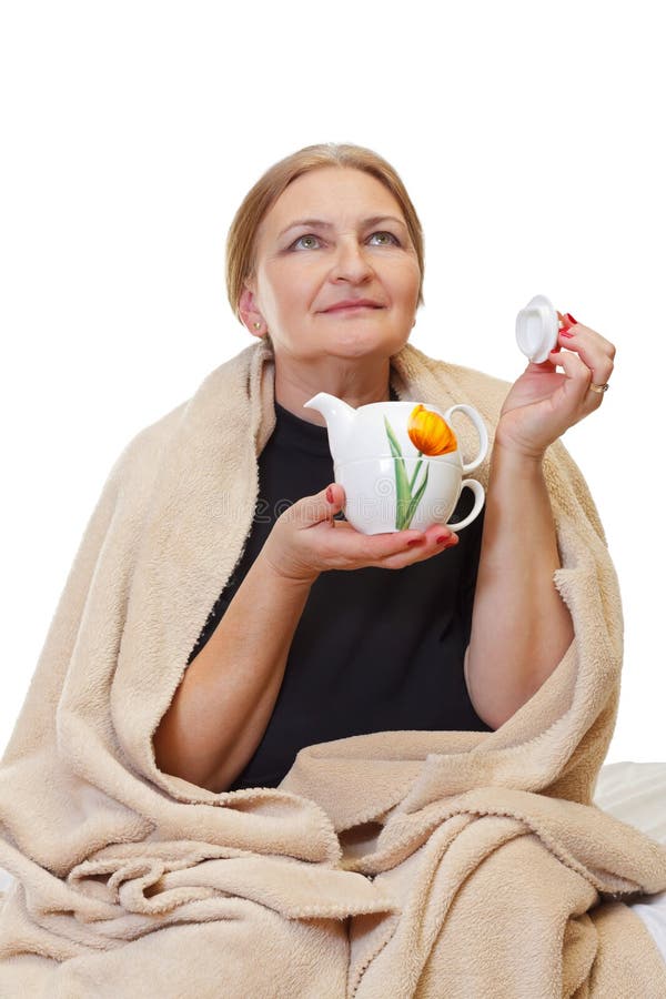 Tea time stock photo. Image of cheerful, aged, enjoying - 38471682