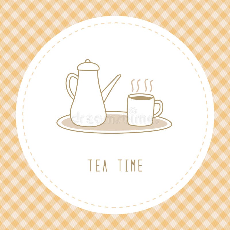 Tea time3 stock illustration. Illustration of symbol - 43492059